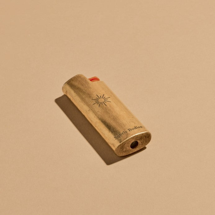 Brass Lighter Case Unpolished – Subtle Bodies